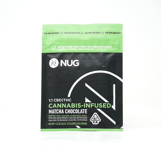 NUG - Nug Matcha 1:1 Chocolate Bar 100MG