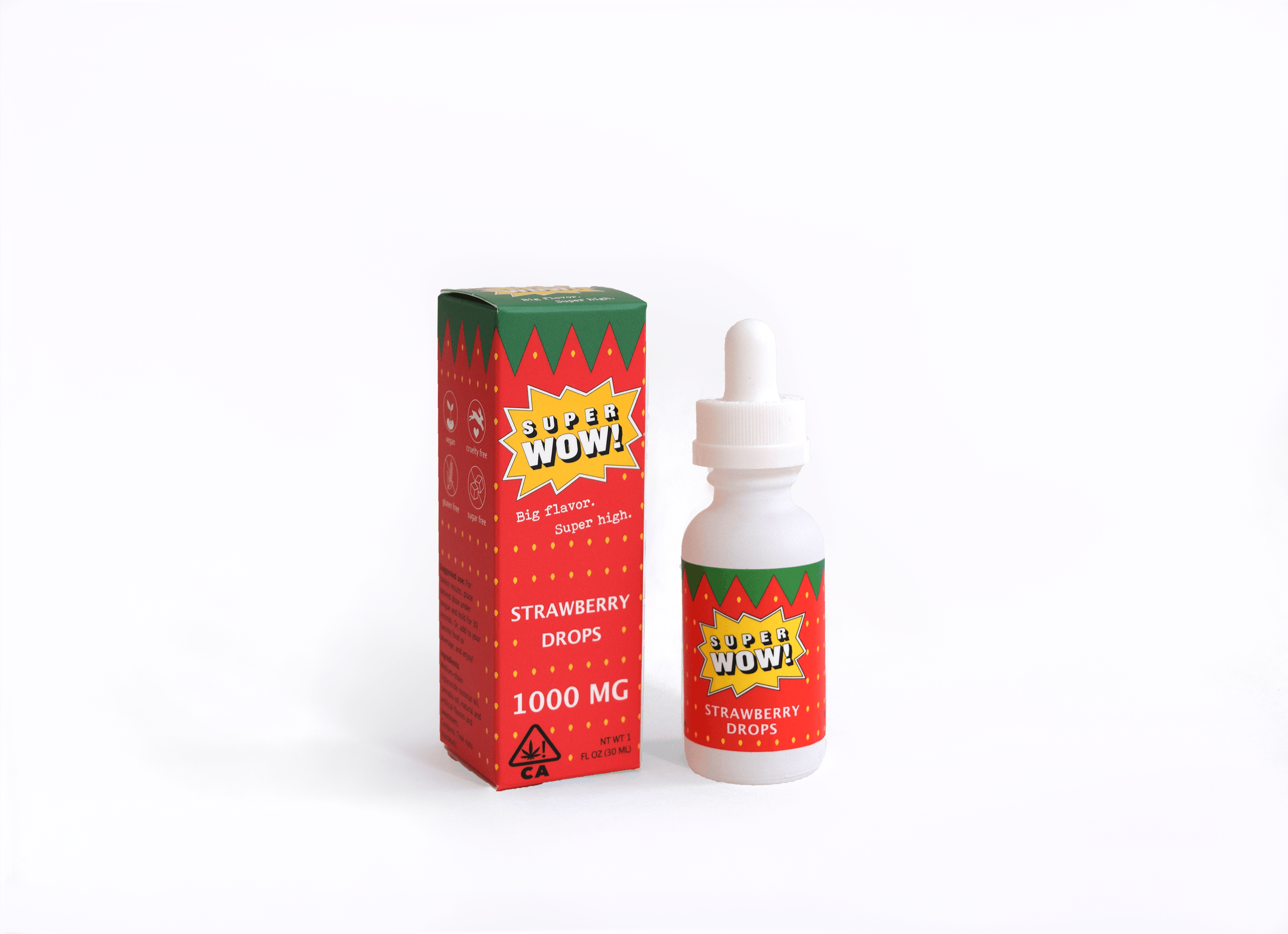 SUPERWOW - Strawberry Drops 1000MG