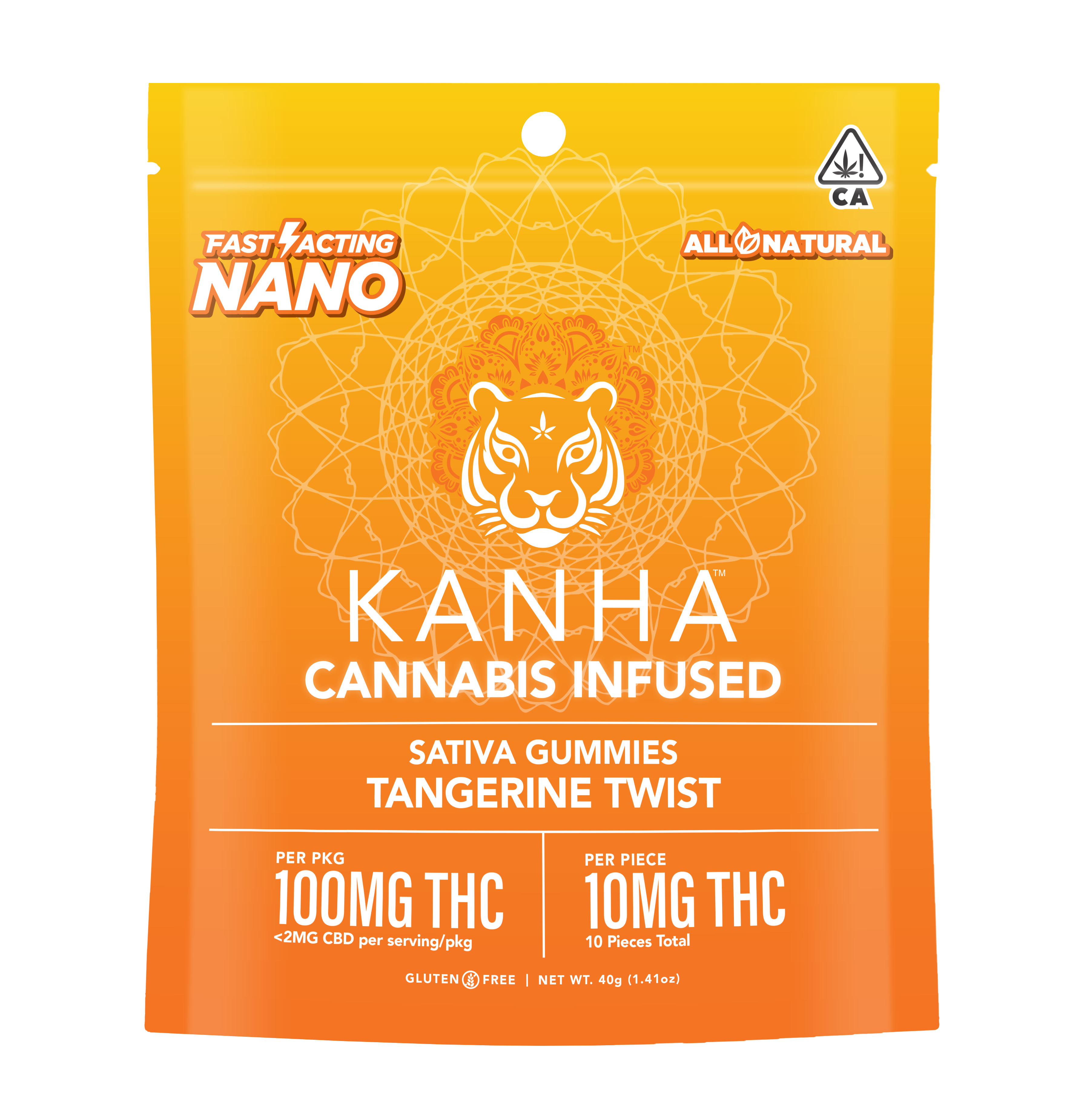 KANHA - Tangerine Twist Nano Gummies 10/PK 100MG